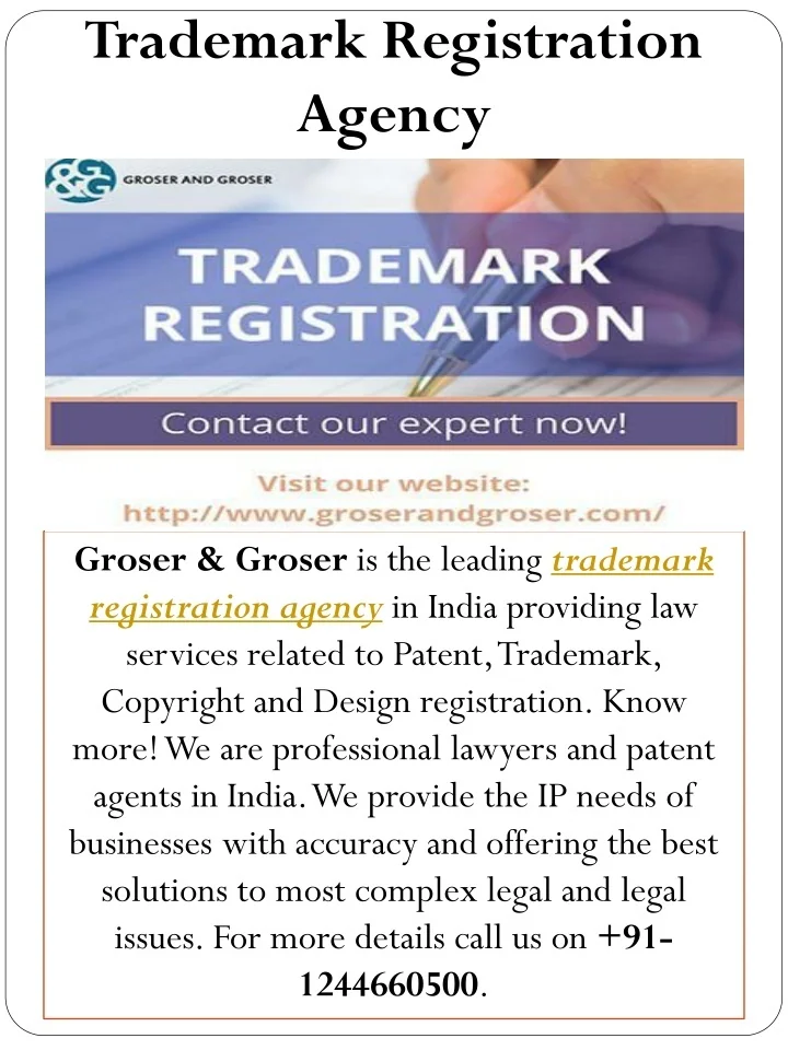 PPT - Trademark Registration agency PowerPoint Presentation, free ...