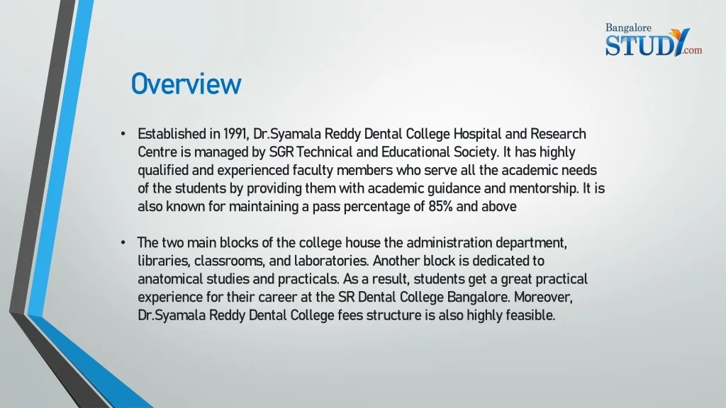 PPT - dr syamala reddy dental college hospital and research centre ...