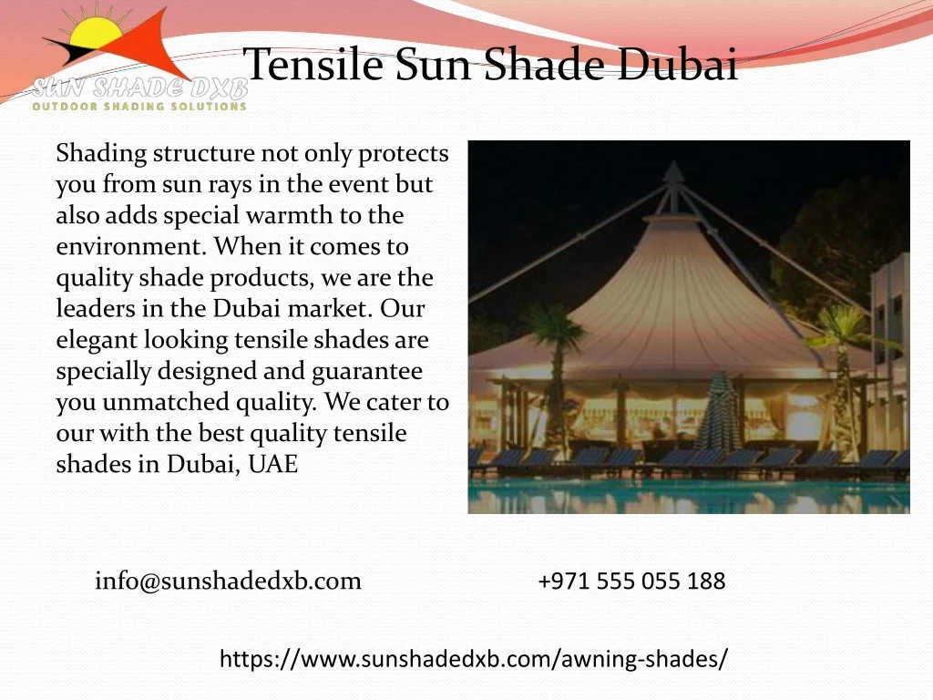 PPT - sun shade manufacturer uae PowerPoint Presentation, free download ...