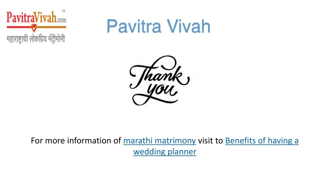 PPT - Best Marathi Matrimonial Site | Vadhu Var Suchak Mandal ...