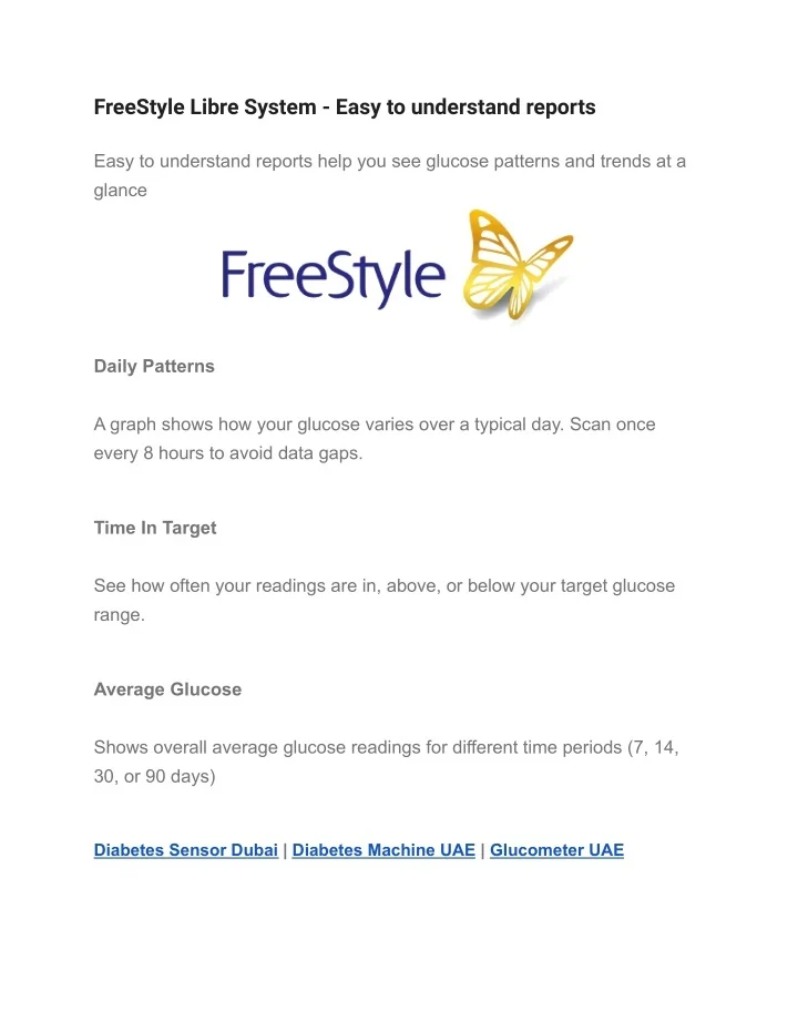 PPT - FreeStyle Libre System - Easy to understand reports PowerPoint ...
