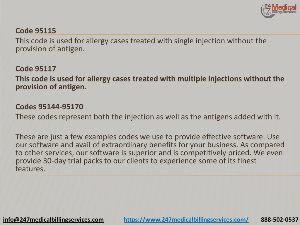 PPT - Allergy and Immunology Billing Services PowerPoint Presentation ...