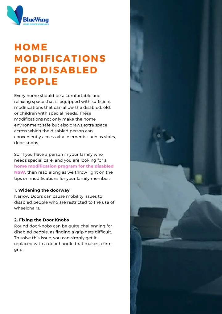 PPT - Home Modifications for Disabled People PowerPoint Presentation ...
