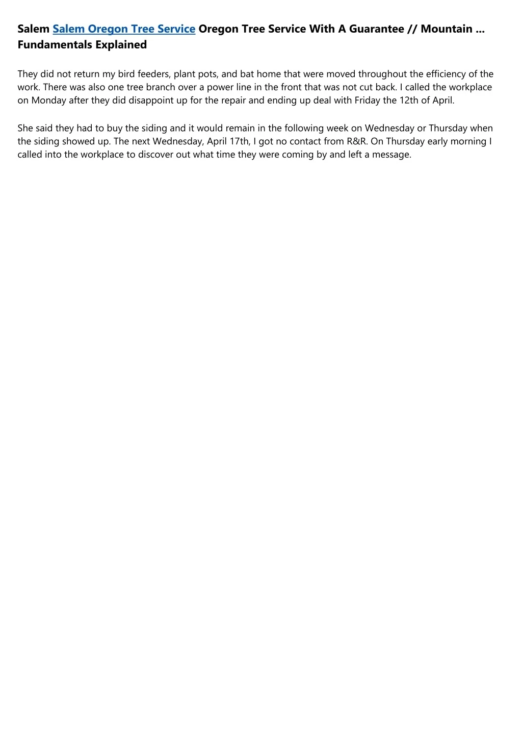 PPT - 5 Tools Everyone in the Salem Oregon Tree Service Industry Should ...
