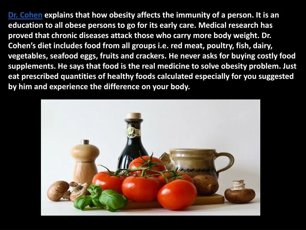 PPT - Calculated quantities of healthy food with blood test diet for ...