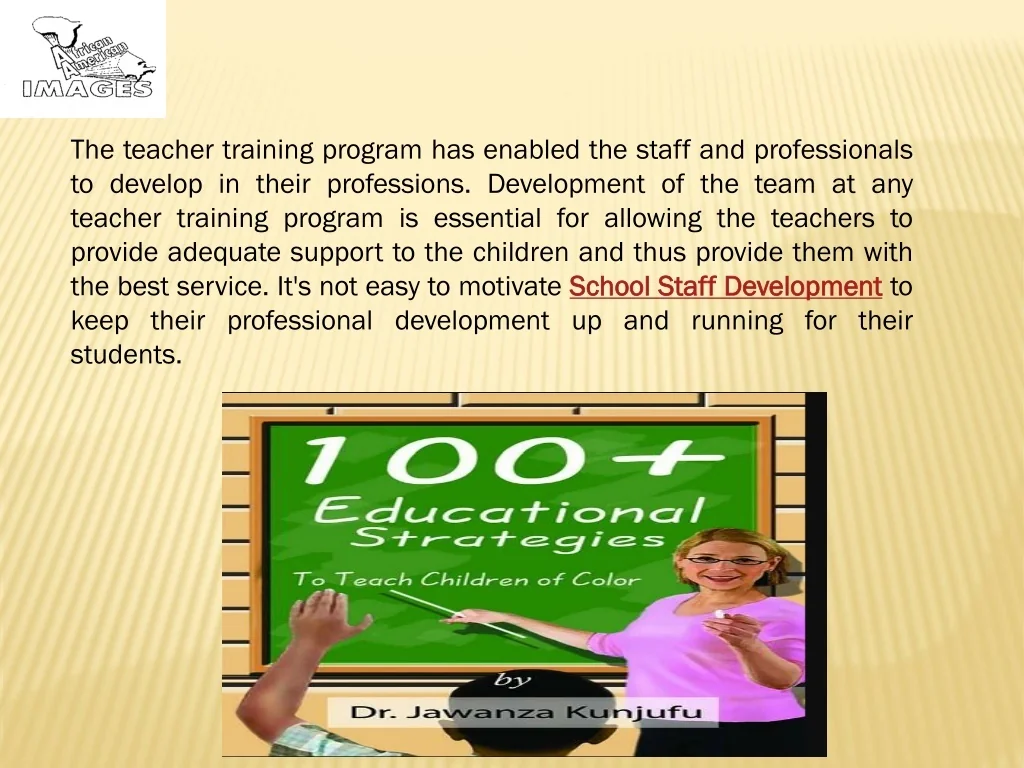 PPT - Teacher Training and Staff Development PowerPoint Presentation ...