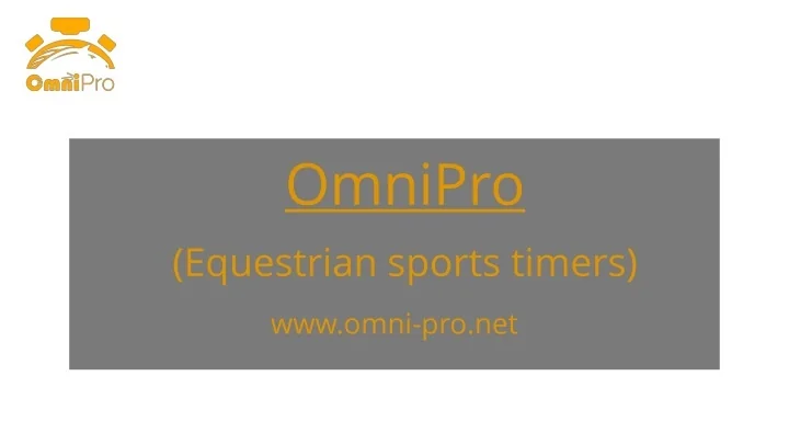 PPT - Equestrian sports timers - OmniPro | Norway PowerPoint ...