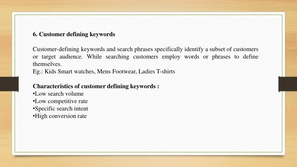 PPT - WHAT ARE THE TYPES OF KEYWORDS IN SEO PowerPoint Presentation ...