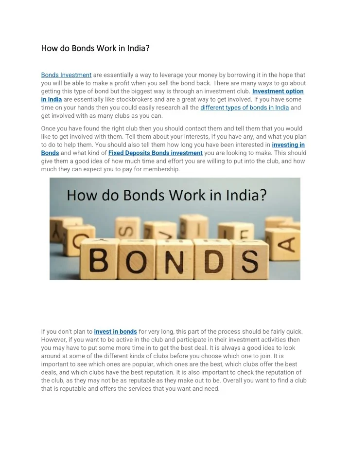 PPT - How do Bonds Work in India PowerPoint Presentation, free download ...