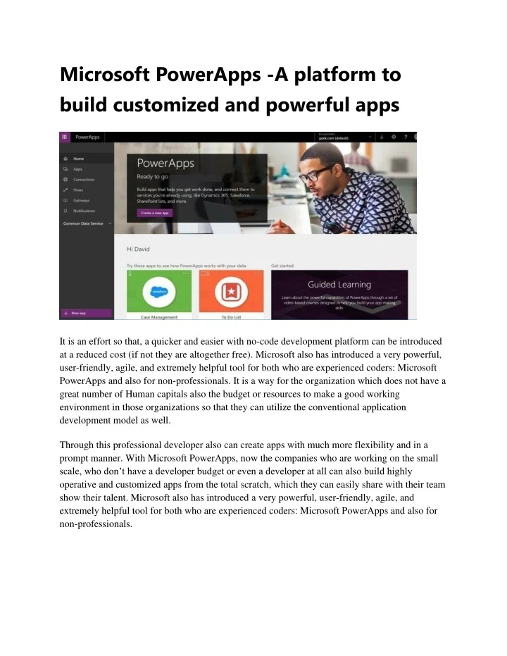 PPT - Microsoft PowerApps PowerPoint Presentation, free download - ID:10980711