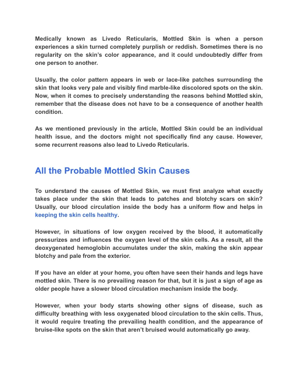 PPT - Mottled Skin: Treatment, Causes, Symptoms and More PowerPoint ...