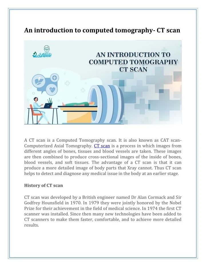 PPT - An introduction to computed tomography- CT scan PowerPoint Presentation - ID:10982638