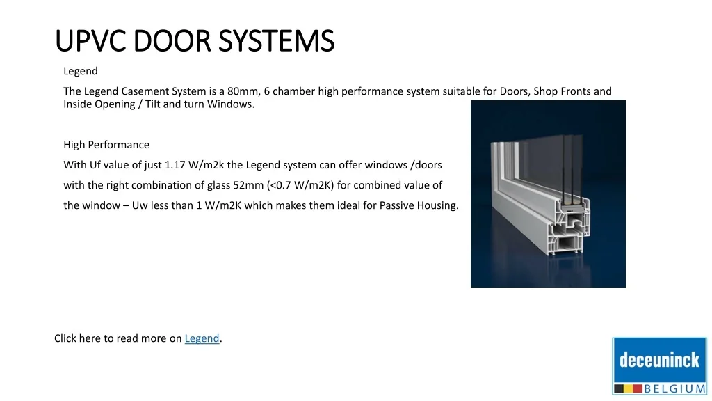 PPT - Best Legend upvc doors - deceuninck PowerPoint Presentation, free download - ID:10985135
