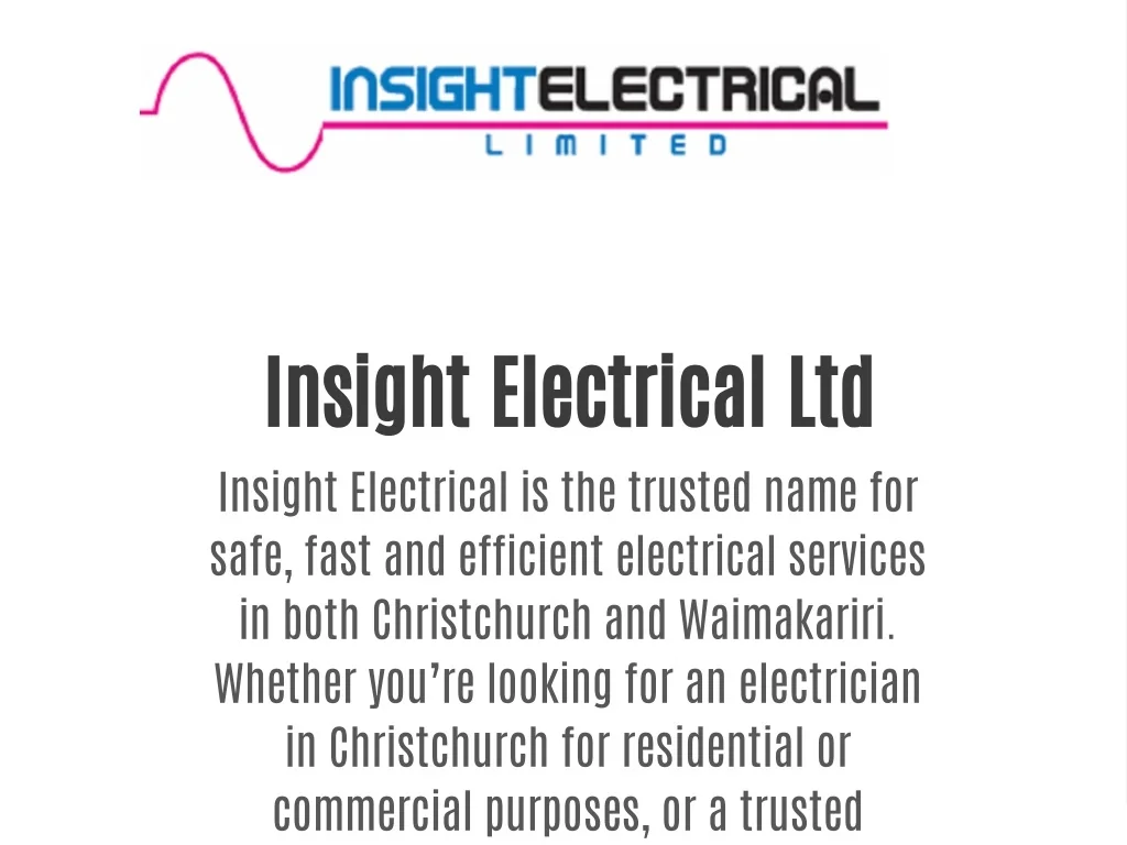 PPT - Residential Electrician Christchurch PowerPoint Presentation ...