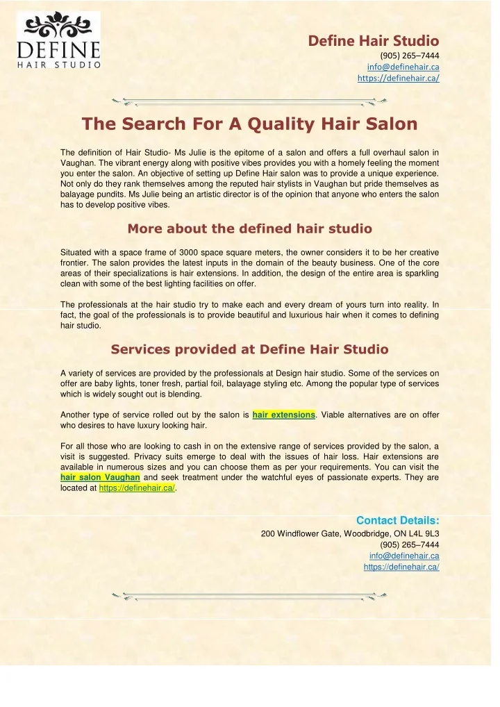 PPT - Hair Salon Balayage PowerPoint Presentation, free download - ID ...