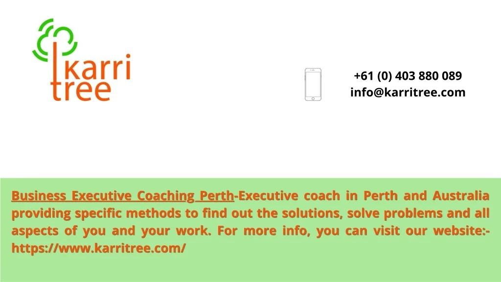 PPT - Executive Coach Perth, Business Executive Coaching Perth ...