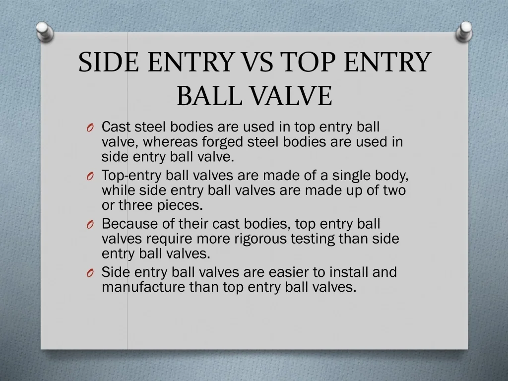 PPT - Top Entry Ball Valve Manufacturer in USA PowerPoint Presentation ...