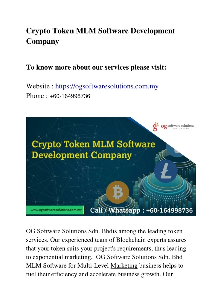 PPT - Crypto Token MLM Software Development Company PowerPoint Presentation - ID:10989857