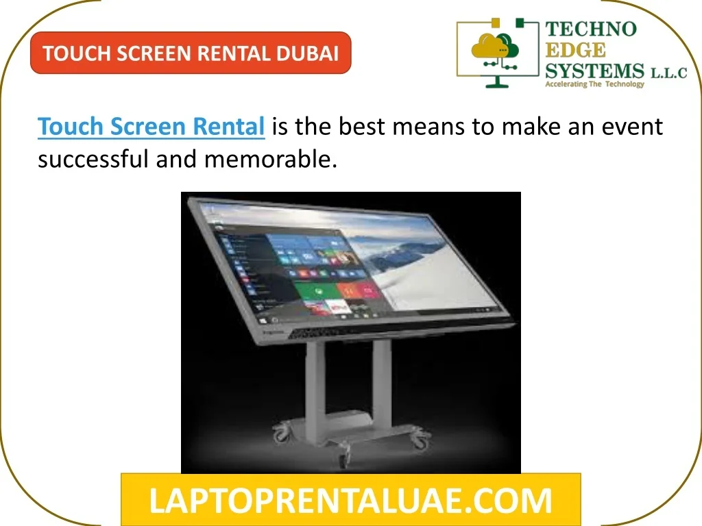 PPT - Make Your Event Magical with Touch Screen Rental in Dubai ...