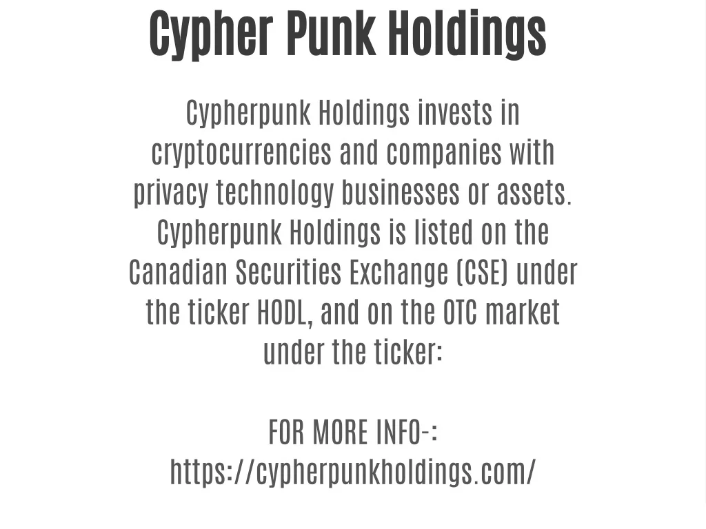 PPT - Cypherpunk Stock PowerPoint Presentation, free download - ID:10992575