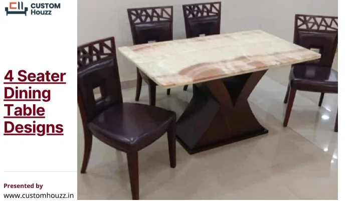 PPT - 4 Seater Dining Table Designs PowerPoint Presentation, free ...