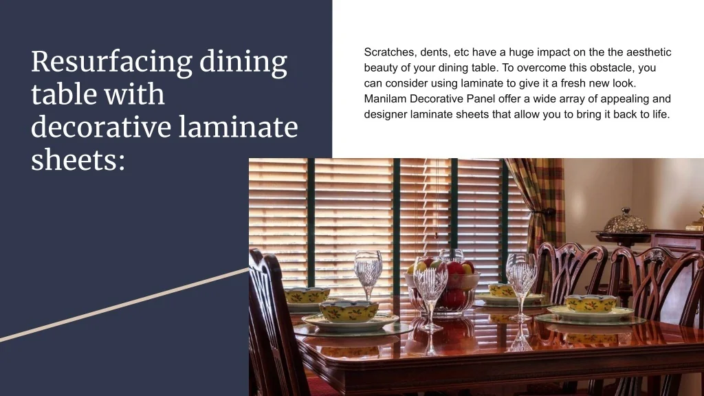 PPT - Expert Tips to Refurbish Your Furniture With Decorative Laminates ...