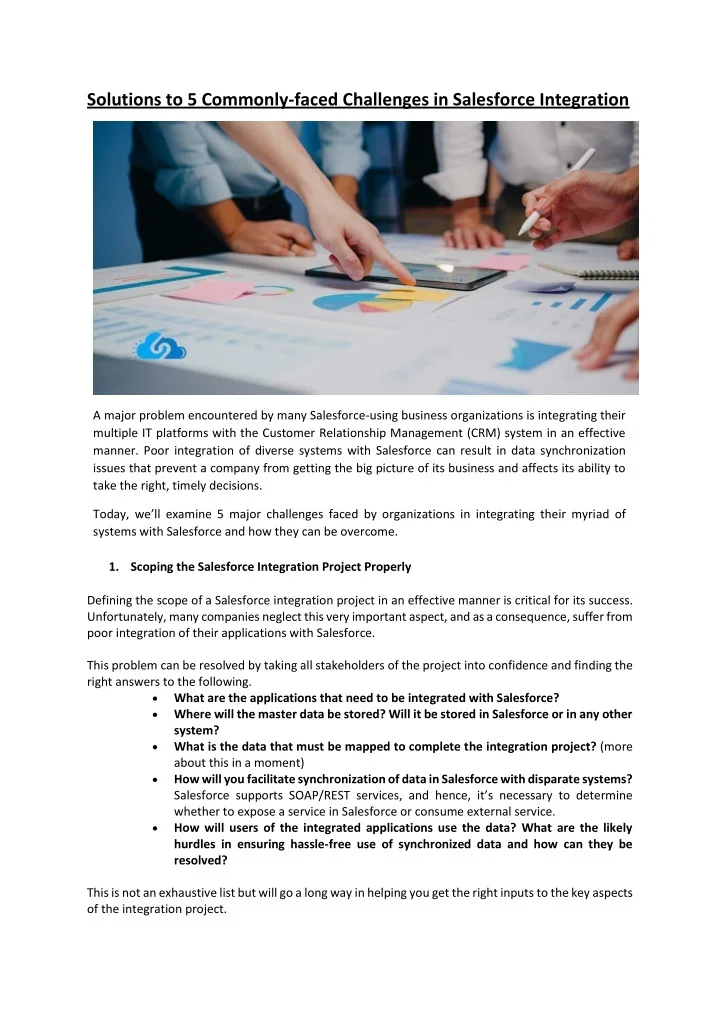 PPT - Solutions to 5 Commonly-faced Challenges in Salesforce ...
