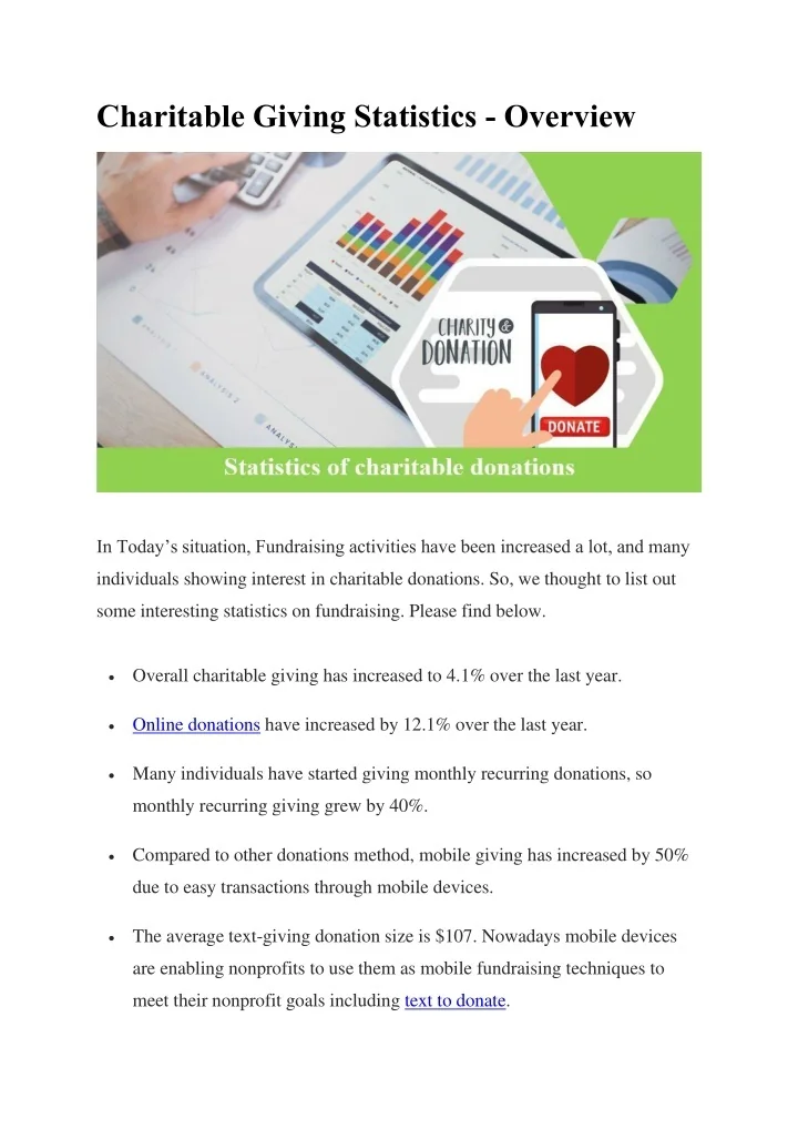 PPT - Incredible Charitable Giving Statistics PowerPoint Presentation ...