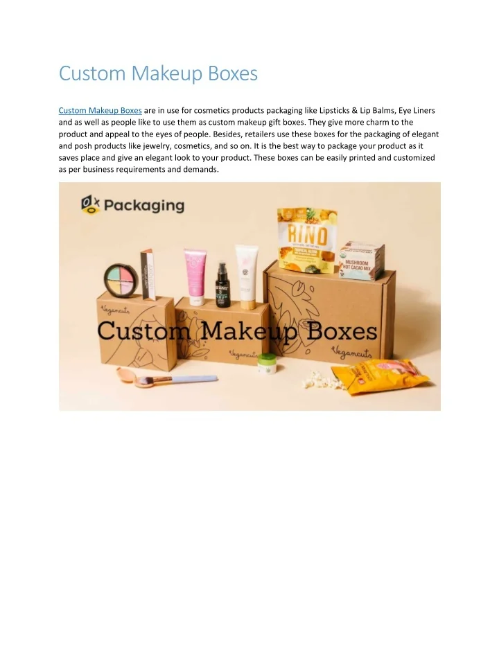PPT - Custom Makeup Boxes PowerPoint Presentation, free download - ID ...