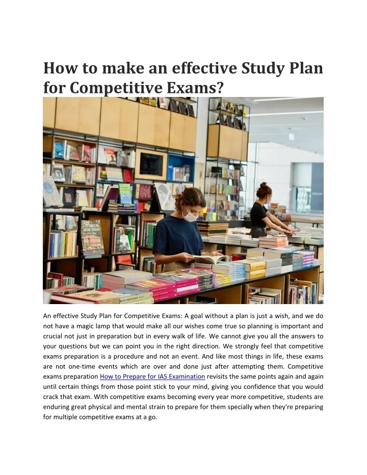 How To Make An Effective Study Plan - Design Talk