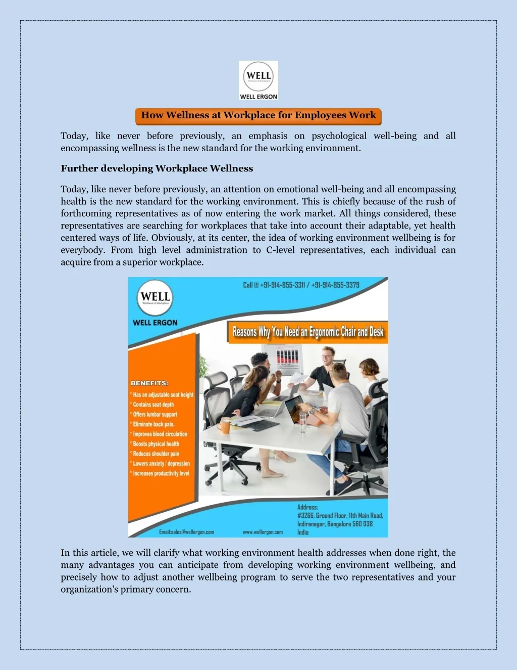 PPT - How Wellness at Workplace for Employees Work PowerPoint ...