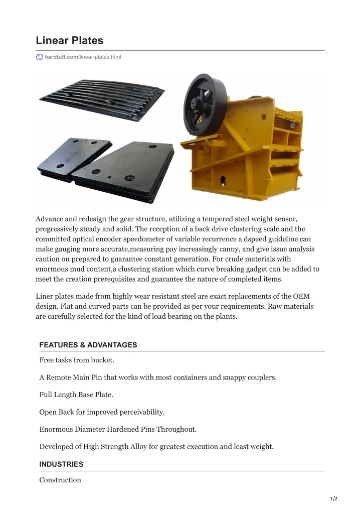 PPT - Linear plates Manufacturers in India PowerPoint Presentation ...