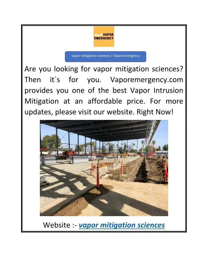 PPT - vapor mitigation sciences Vaporemergency PowerPoint Presentation ...