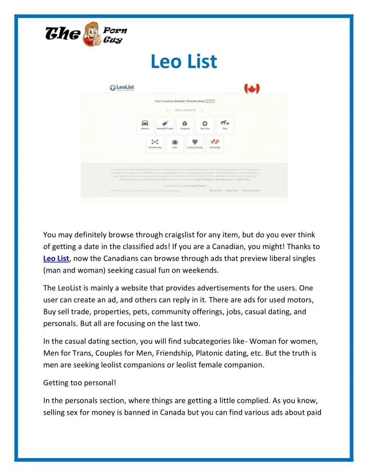 PPT - Leo List PowerPoint Presentation, free download - ID:11003215