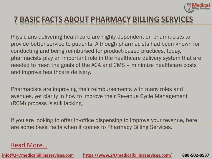 PPT - 7 basic facts about Pharmacy Billing Services PDF PowerPoint ...