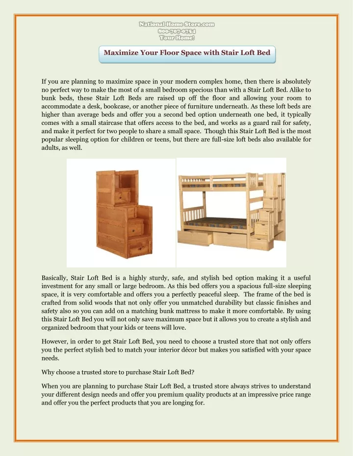 PPT - Maximize Your Floor Space with Stair Loft Bed PowerPoint ... PPT - Maximize Your Floor Space with Stair Loft Bed PowerPoint ...