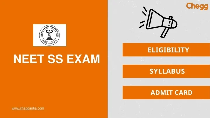 PPT - NEET SS Exam PowerPoint Presentation, free download - ID:11007365