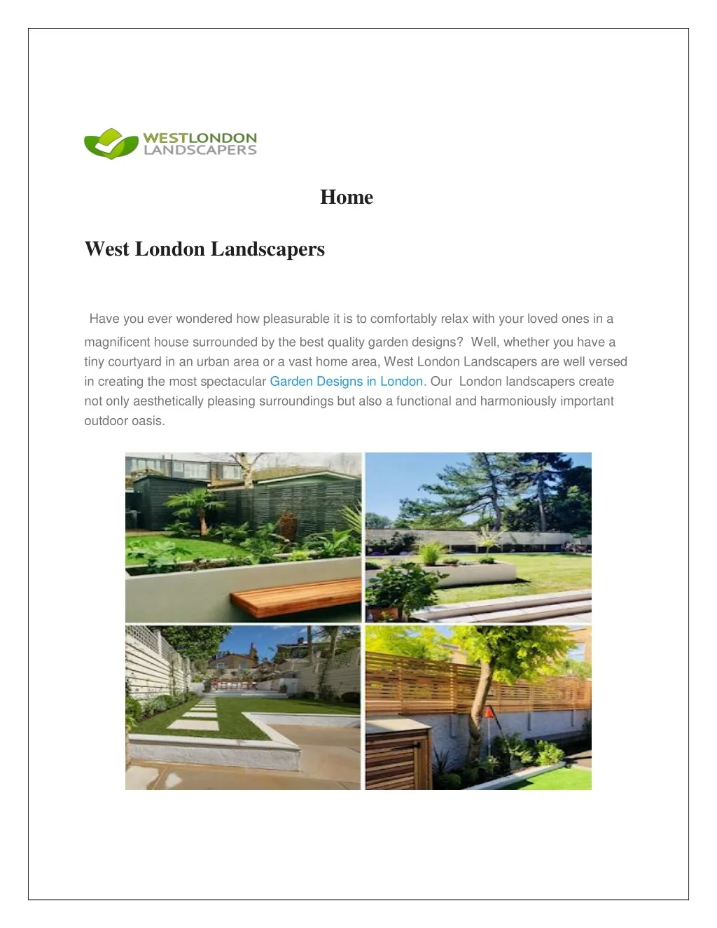 PPT - West london land Scapers PowerPoint Presentation, free download ...