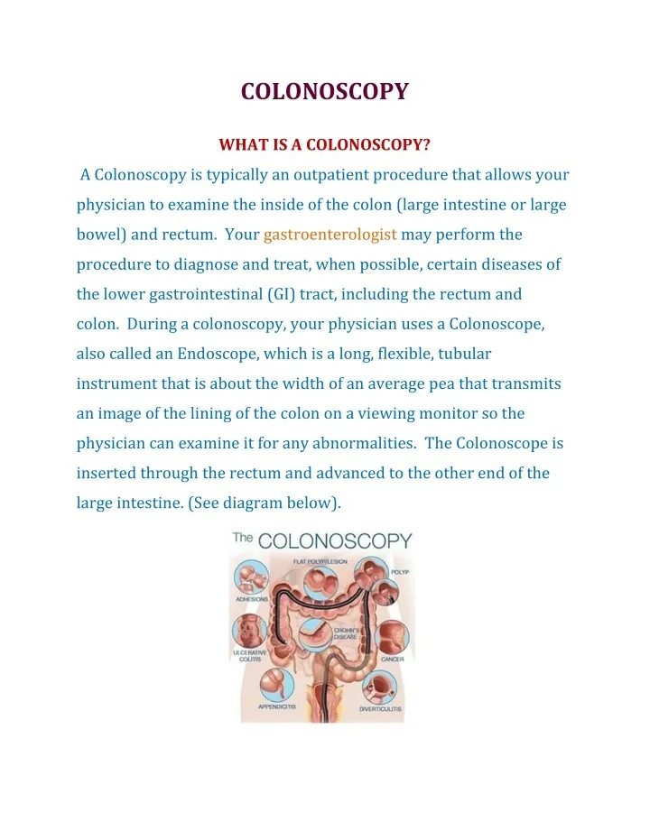 PPT - colonoscopy North Houston PowerPoint Presentation, free download ...