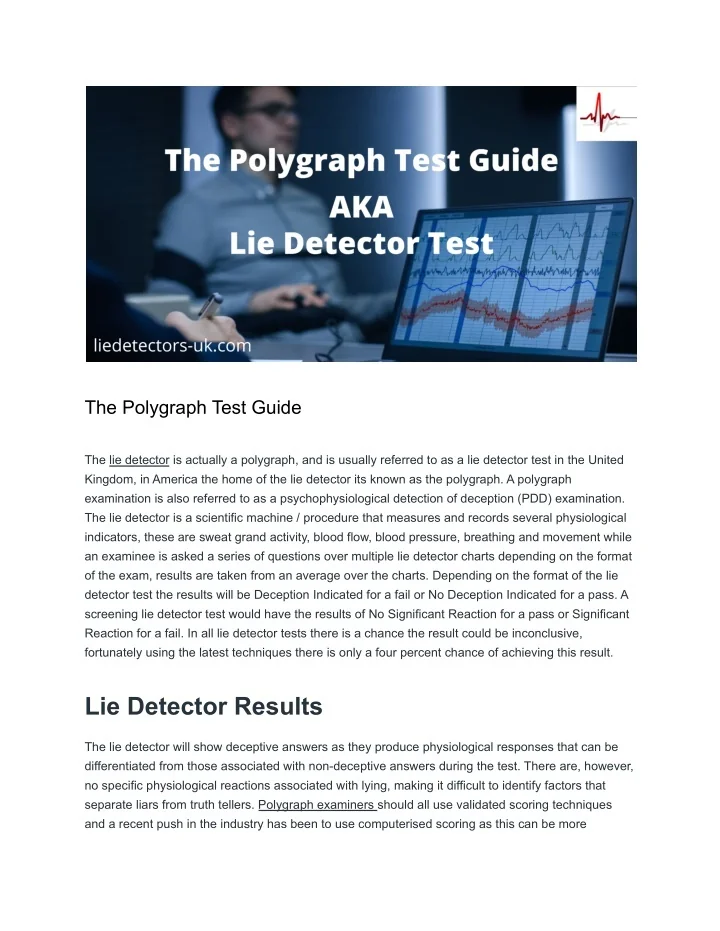 PPT - Polygraph Test Guide - liedetectors-uk.com PowerPoint ...