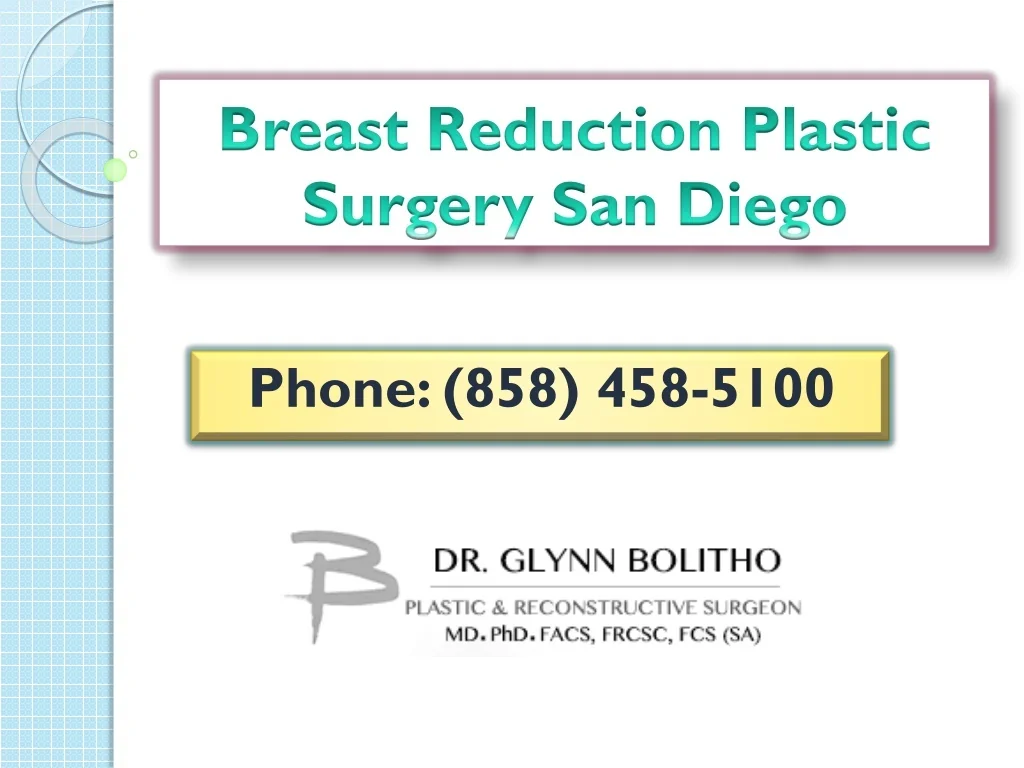PPT - Breast Reduction Plastic Surgery San Diego PowerPoint ...
