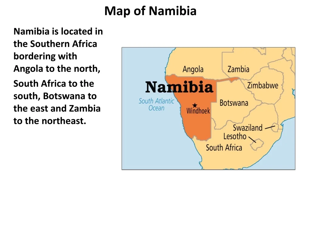 PPT - A Brief Introduction to Namibia: A Perspective on Mineral and ...
