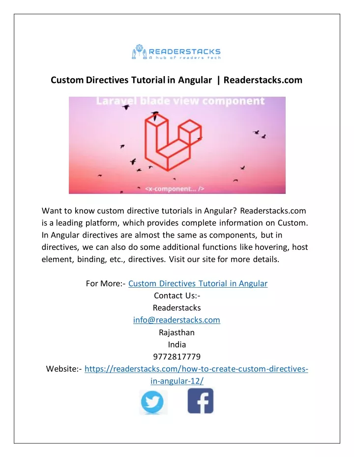 PPT - Custom Directives Tutorial in Angular PowerPoint Presentation ... PPT - Custom Directives Tutorial in Angular PowerPoint Presentation ...