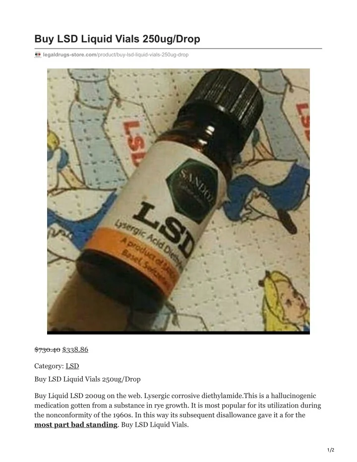 PPT - LSD Liquid Vials 250ug PowerPoint Presentation, free download ...