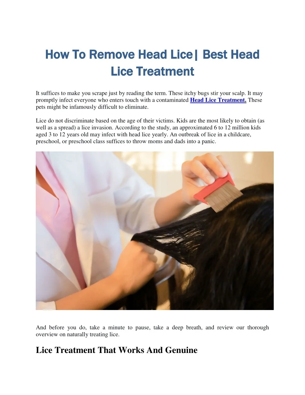 PPT - How To Remove Head Lice PowerPoint Presentation, free download ...