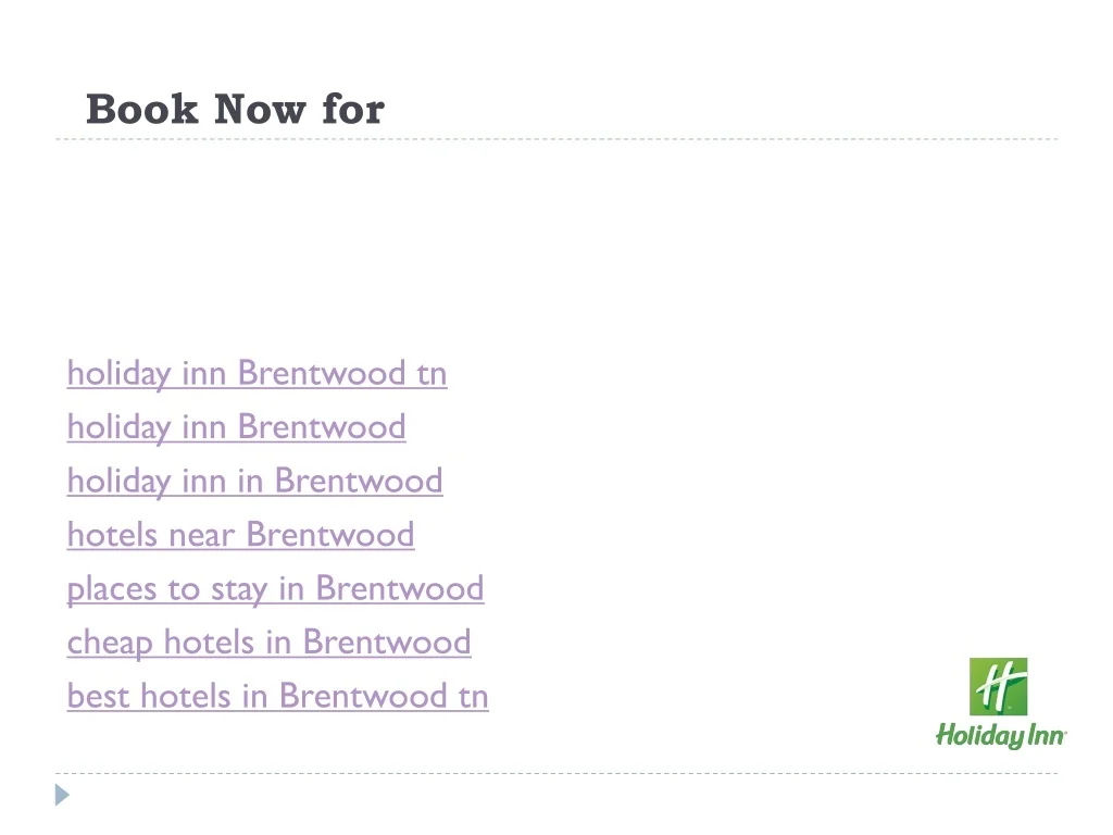 PPT - best hotels in brentwood tn PowerPoint Presentation, free ...
