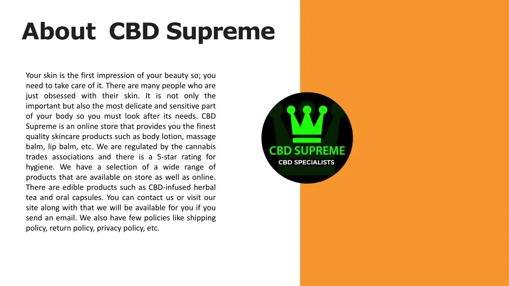 PPT - Buy CBD Pure Oil in UK – CBD Supreme-converted PowerPoint ...