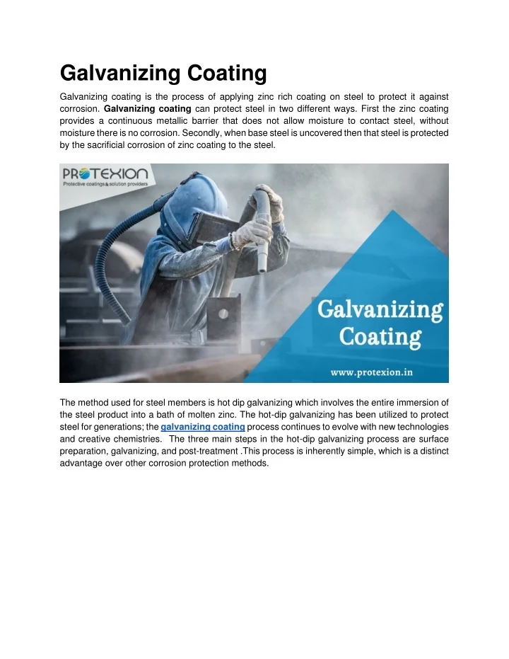 PPT - Galvanizing Coating PowerPoint Presentation, free download - ID:11017908