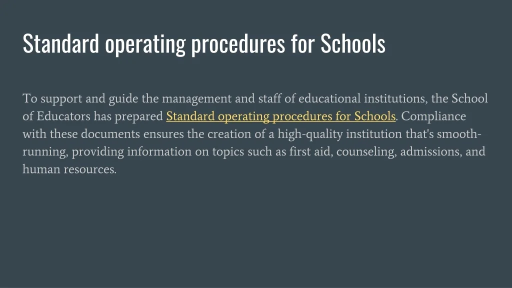 PPT - Online order study material and Standard operating procedures for ...