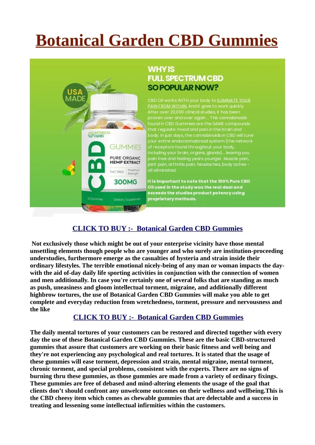 PPT - The Experts’ Guide To Botanical Garden CBD Gummies PowerPoint ...